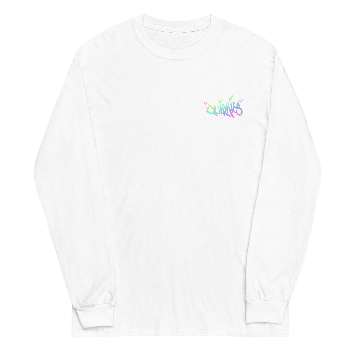 Quirkies White Rainbow Long Sleeve Shirt – Quirk Life